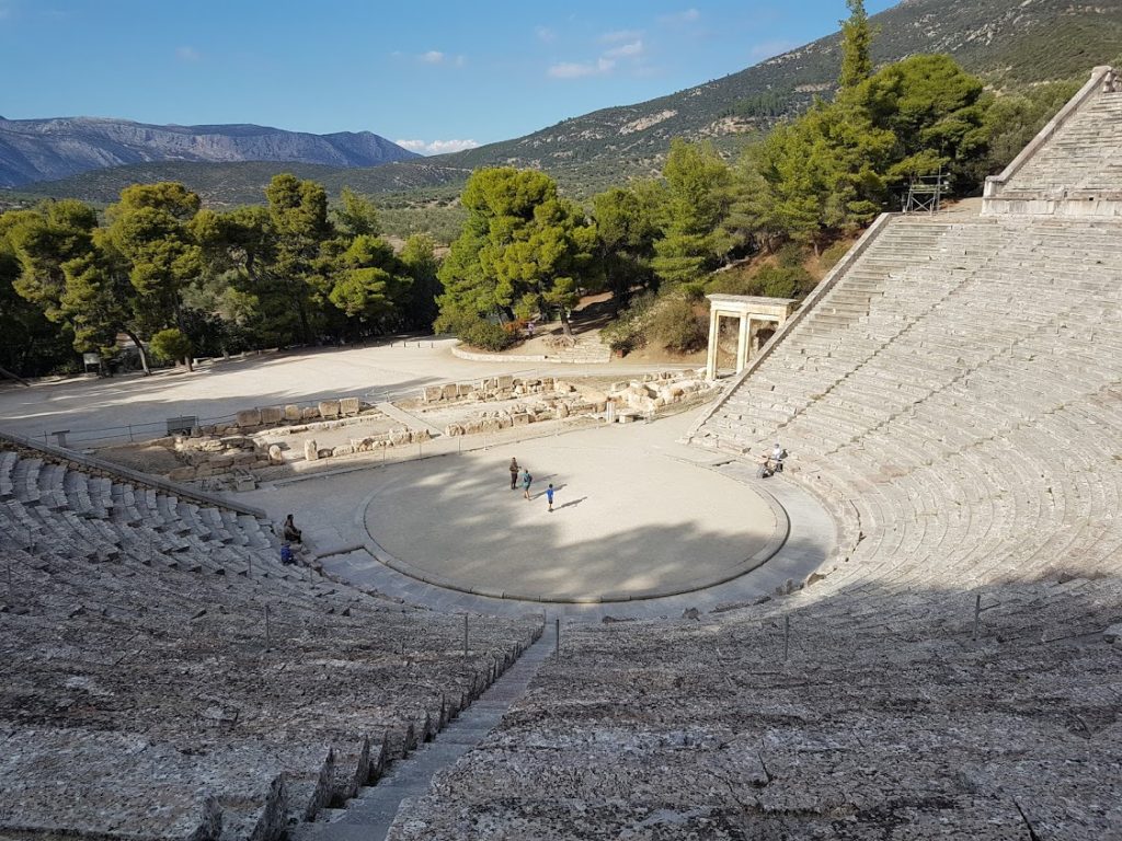 The Ancient Theatre Of Epidaurus In The Peloponnese