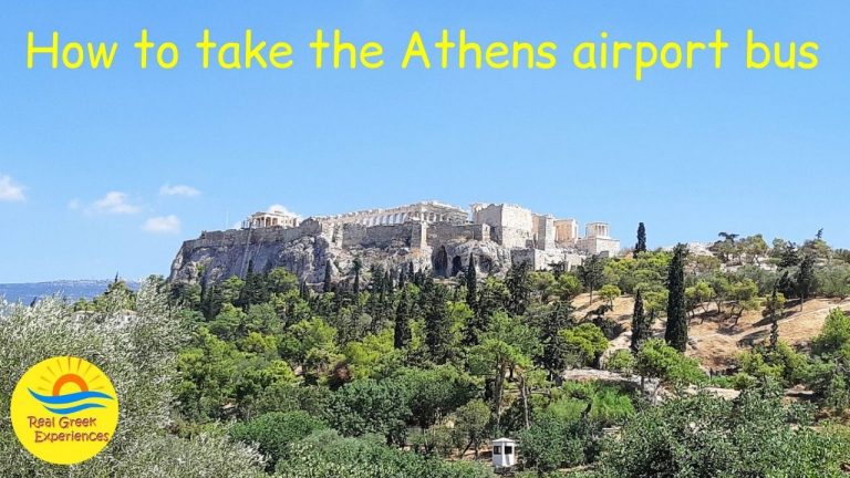 How to take the Athens airport bus to Athens city center and beyond