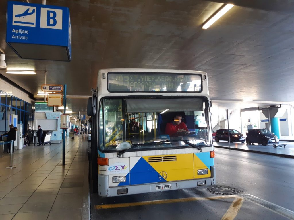 How to take the Athens airport bus to Athens city center and beyond