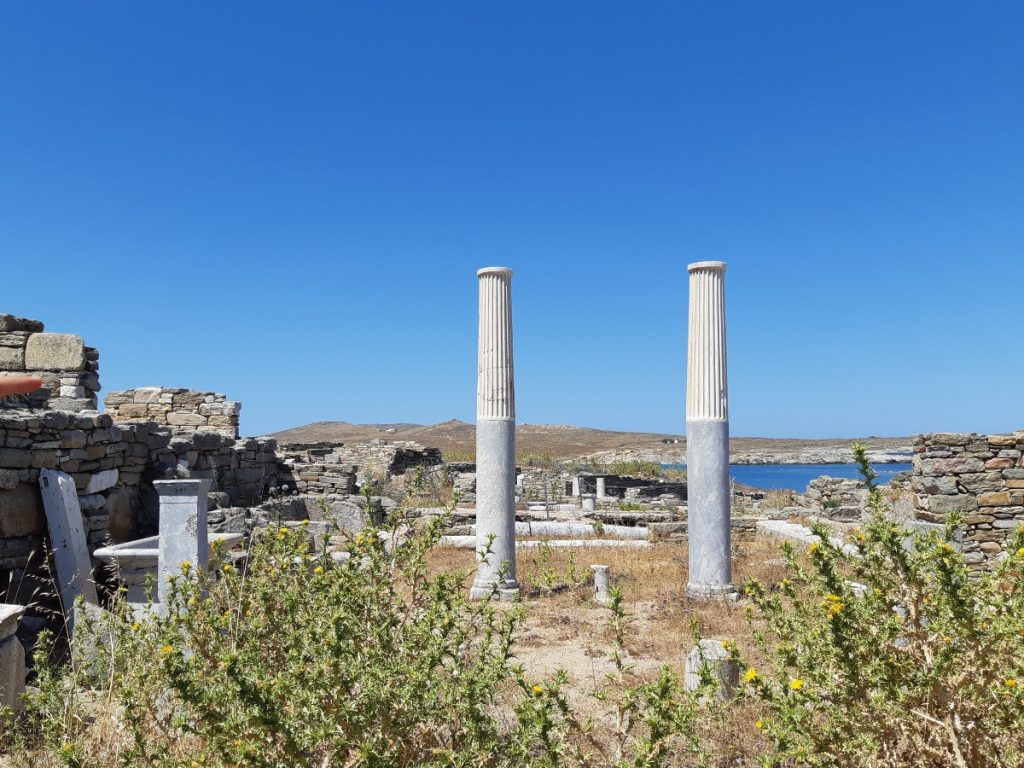 Archaeological Site Of Ancient Delos In Greece