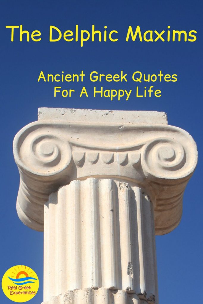 The Delphic Maxims - Ancient Wisdom For Everyday Life